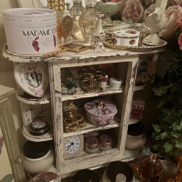 Old Handpainted Barnwood Window, Wall Art Decor, Vintage Floral Shabby ...