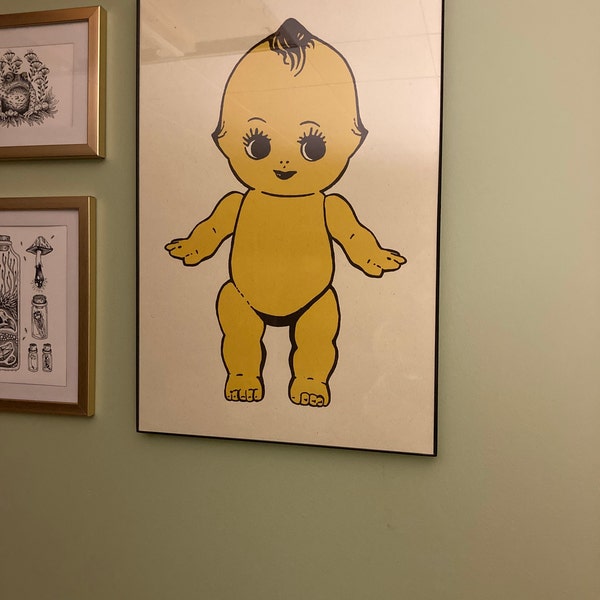 Kewpie Doll Art Poster - Pop Art Print - Pink Rubber Doll - Eclectic ...