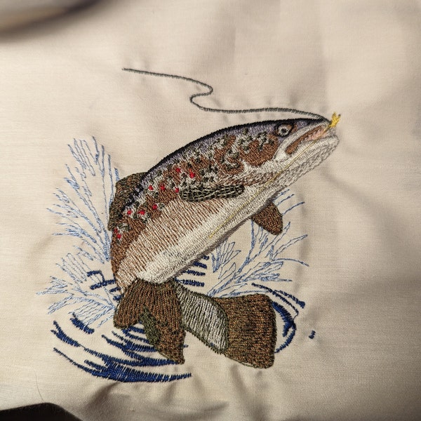 Trout - Machine Embroidery Design - Etsy