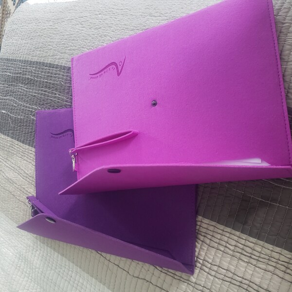 Felt File Folder Office Home School Stationery Storage, Document Bag ...