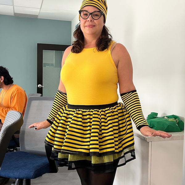 Bumble Bee Tutu Skirt Fancy Dress Party Book Week Child Adult Wasp ...