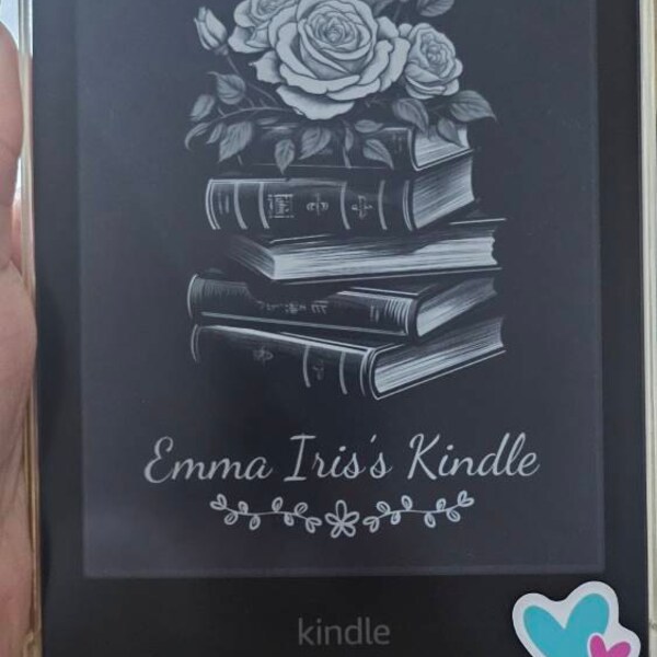 YOUR NAME Personalized Kindle Lock Screen, Wallpaper for Kindle ...