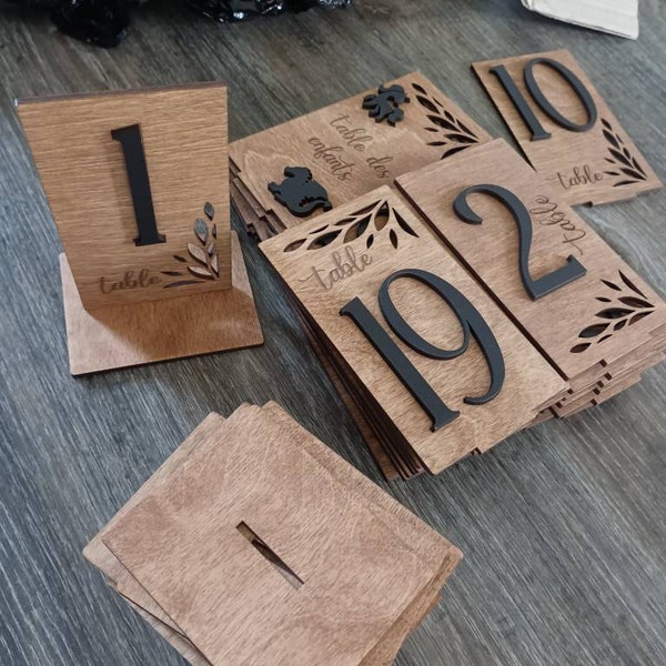 Wedding Table Numbers, Rustic Wedding Decor, Custom Wedding Table ...