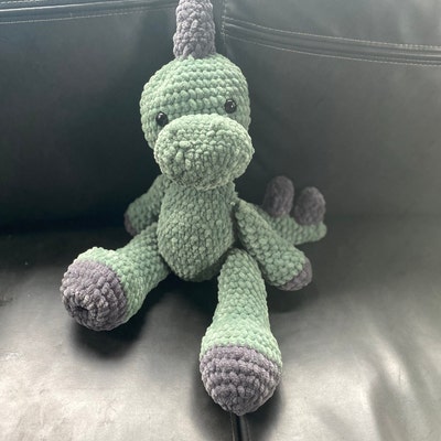Dino Crochet Pattern, Dinosaur Amigurumi Pattern, Plush Bulky Yarn ...