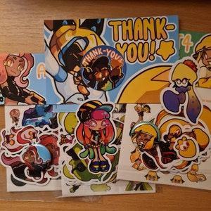 Splatoon Deep Cut Sticker Pack Shiver Frye Big Man - Etsy