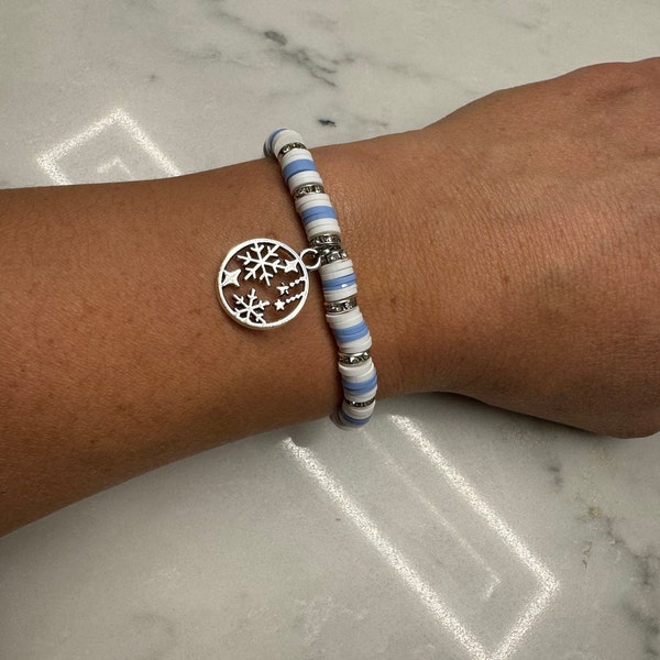 Handmade Heishi Bead Bracelet Sets, Clay Bead Bracelets, Bracelet Stacks, Gift for Her Kids ...