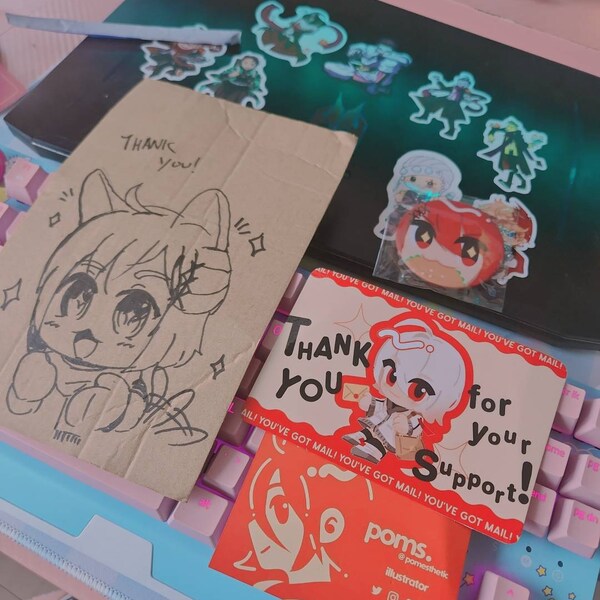 Vshojo K9 Kuro Kurenai Indie Vtuber | Double-sided Acrylic Keychain ...