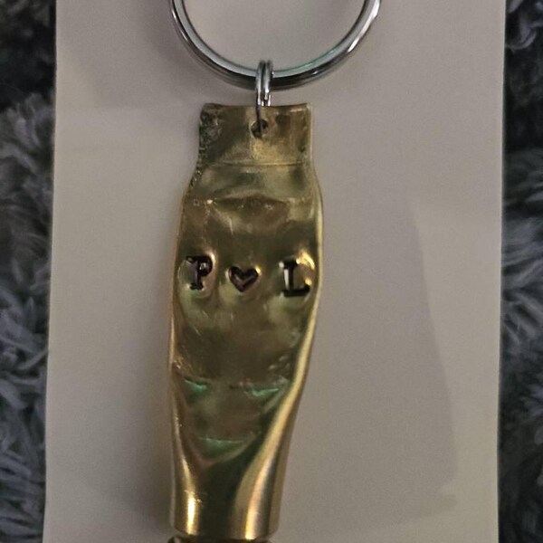 Bullet Keychain Hand Stamped Personalized Bullet Keychain - Valentine's ...