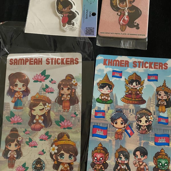 Cambodian Resin Pins 1.5in | Khmer | Handmade Resin Pin - Etsy