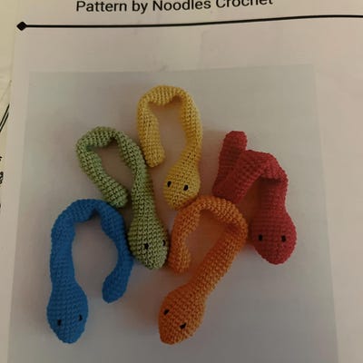 Fidget Snake Crochet PDF Pattern, Sensory Aid, Therapy Toy, Fidget Toy ...