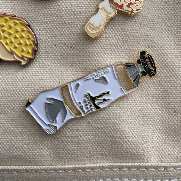 Cutout Paint Tube Enamel Pin | Paint Enamel Pin | Paint Tube Enamel Pin ...