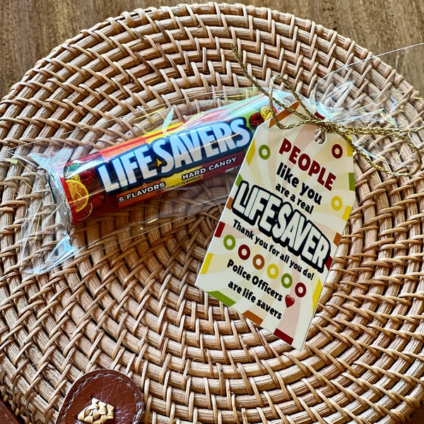 Lifesaver Thank You Gift Tags Printable Teacher Appreciation Week Nurse ...