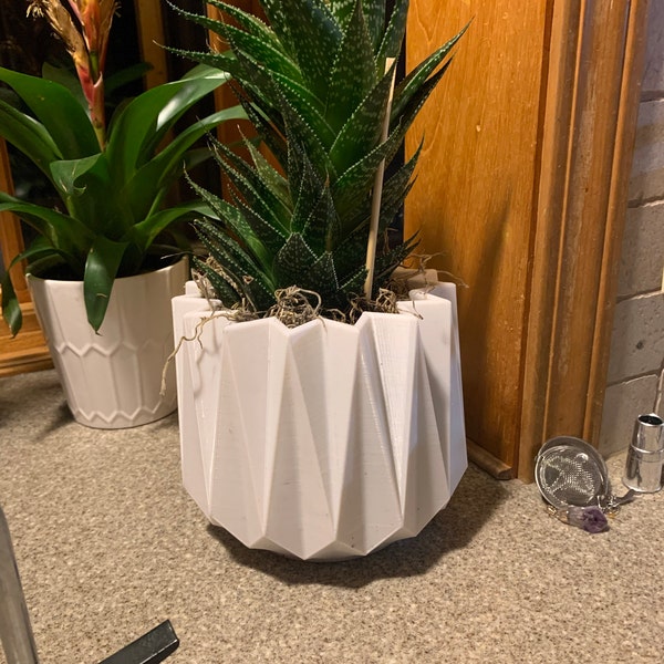 The Estrella Planter - Drainage Hole and Tray - Modern Indoor Plant Pot ...