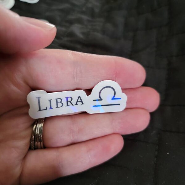 Libra Zodiac Stickers B | Vinyl Stickers | Laptop Stickers | Waterproof ...