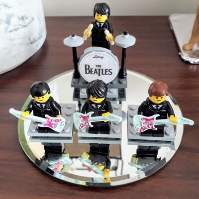 The Beatles 100% Genuine Lego Minifigures and Pieces Band on Stage With ...