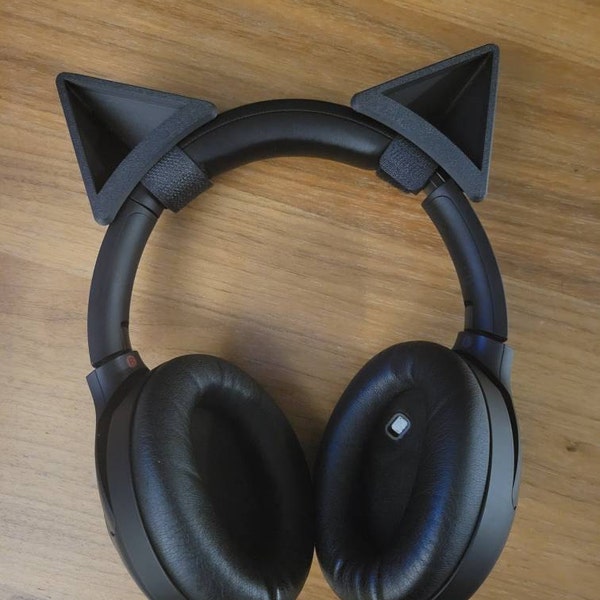 Pink Cartoon Cat Ears, Streaming Headset Cat Ears, Streaming Headphone ...