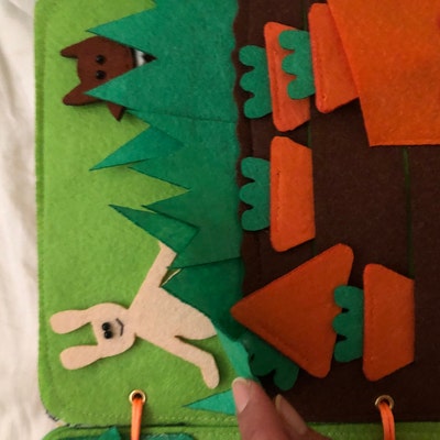 Quiet Book Toddler, Busy Book, Felt Montessori Book, Activity Sensory ...