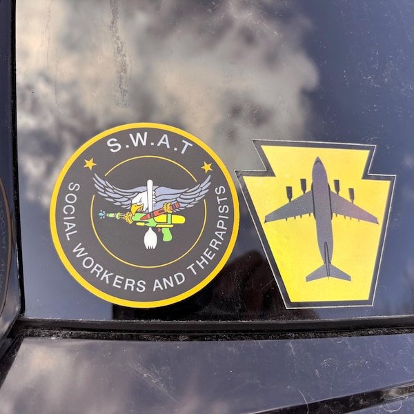 SWAT Sticker: Funny Social Workers and Therapists Decal for Police and ...