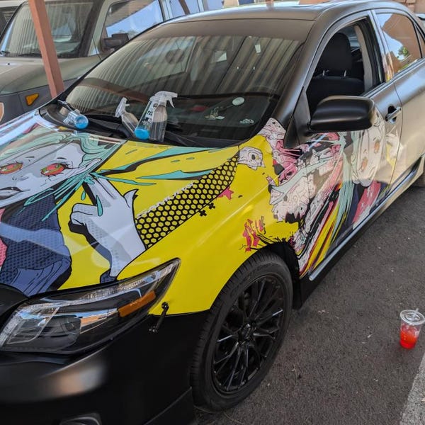 Vinyl Decal "cyberpunk Devil Horns" Cyberpunk Futurism Techy Laptop Car ...