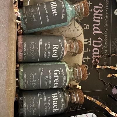 4 Elements Spell Jars Set Earth, Air, Fire, Water: Perfect for Altar ...