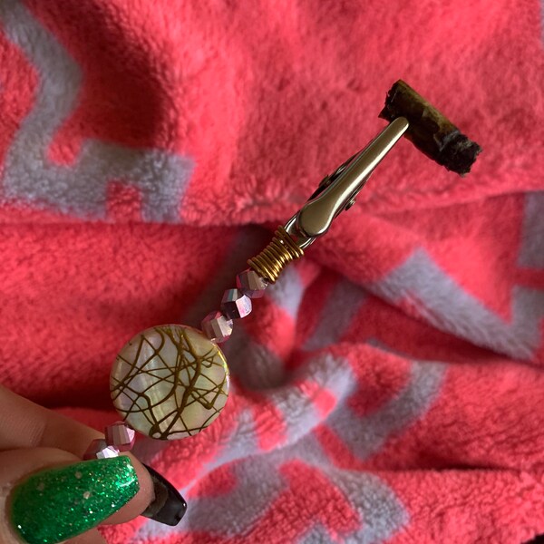 Silver Hair Rings W/ Chakra Beads Braid Rings Braid Jewelry Dread Rings ...