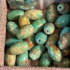 NAVAJO Rose Chee USA Mined TURQUOISE Sampler Tufa Cast - Etsy