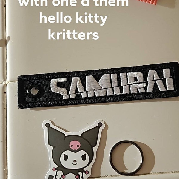 Cyberpunk Themed Jet Tag Embroidered Keychain With Keyring White - Etsy