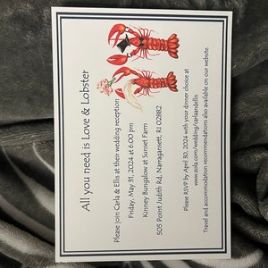 Wedding Lobsters. Wedding Cards. Lobster Wedding Cards. Lobster Boil ...