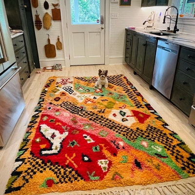 Black Moroccan Rug, Rugs for Living Room, Berber Rug, Teppich, Moroccan ...