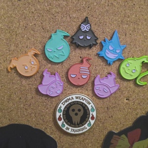 DWMA Weapon and Meister in Training Enamel Pins Soul Eater - Etsy