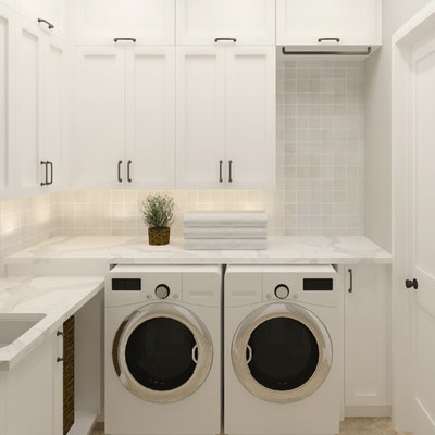 Laundry Room Add On, Custom Laundry Room Floor Plan Layout, Laundry ...