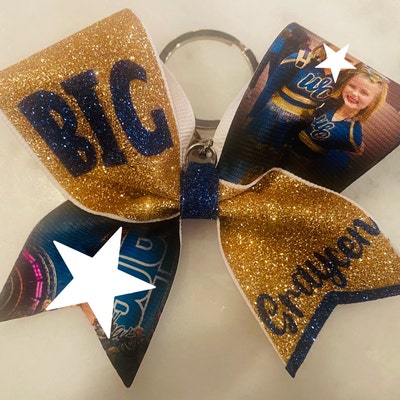 STREAMERS Cheer RIBBON Bows, Cheer Squad Bows With Text Cheer Bows ...