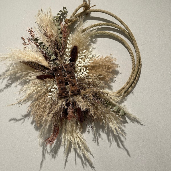 Lasso Wreath Western Decor Western Home Decor Living Room Western Wall ...