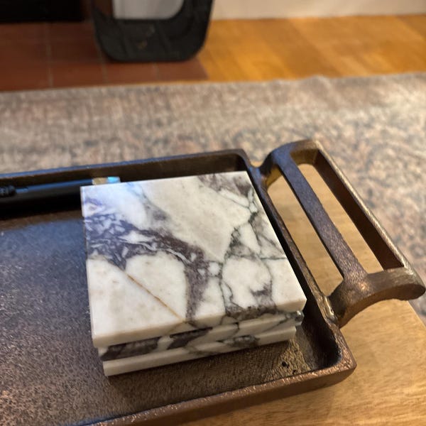 Calacatta Viola Tray, Perfume Tray, Custom Platter, Custom Marble ...