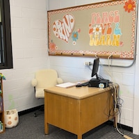 Boho Bulletin Board Kit, Retro Classroom Decor Valentine Bulletin Board ...