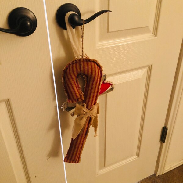 Primitive Candy Cane Farmhouse Christmas Decor - Etsy