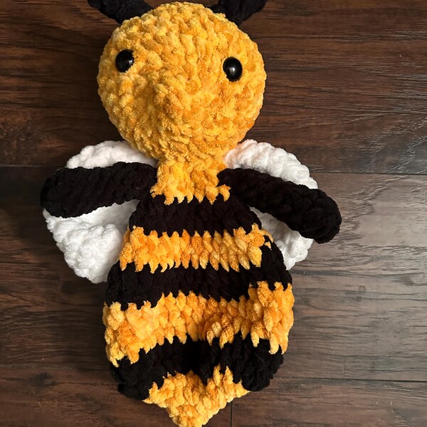 Benji the Bee Crochet Pattern, Crochet Snuggler - Etsy