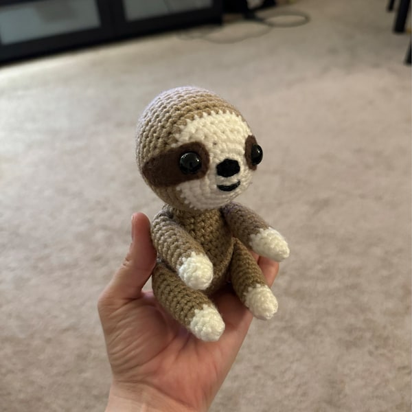 PATTERN: Sammy the Sloth - Crochet Sloth Pattern - Amigurumi Sloth ...