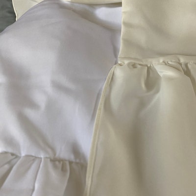 Pure White, Outdoor Ruffled Patio Umbrella canopy Only - Etsy