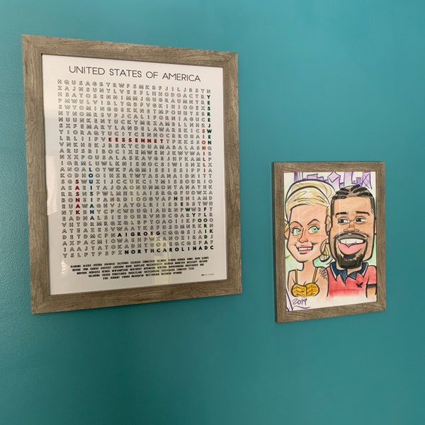 Birds of North America, Word Search Wall Art Poster Print, Unique ...