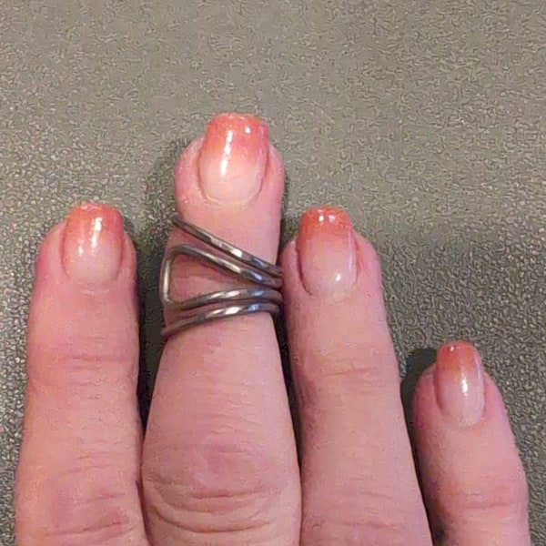 Lateral Deviation Arthritis Splint Ring, Adjustable Brass, Bronze ...