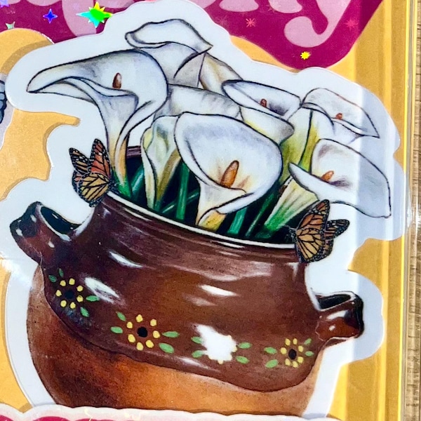 Los Alcatraces Sticker, Mexican Sticker, Painting Sticker, Barro ...