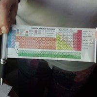 Laminated Pocket Periodic Table of Elements Card-chemistry Reference ...