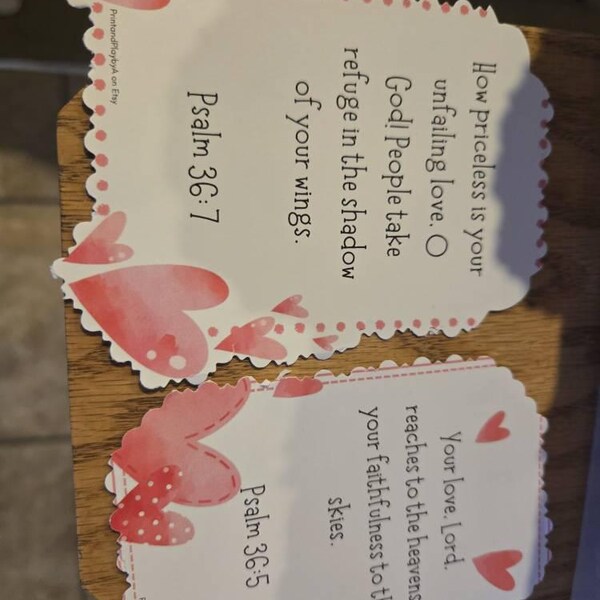 Christian Valentines Love Scripture Cards | Kids Valentine's Day Cards ...