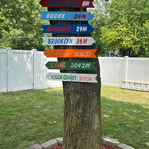 7 Halloween Arrows, Hand Painted Wood Directional Signs Destination ...