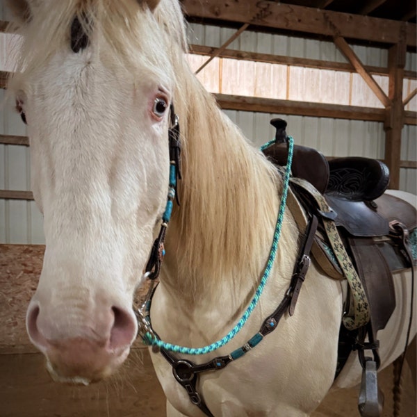Custom Barrel Reins for Horses, Loop Reins, Trail Reins, Paracord Horse ...