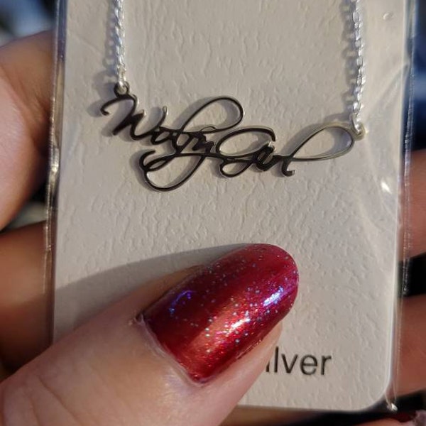 Name Necklace, Dainty Name Necklace,custom Necklace , Bridesmaid Gift ...