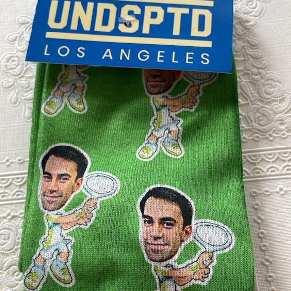 Personalized Face Tennis Socks, Custom Photo Gift - Etsy