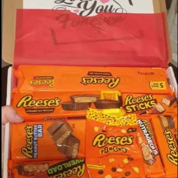 Reeses Gift Box | Handmade Reese's Hamper | Reeces Chocolate Present ...
