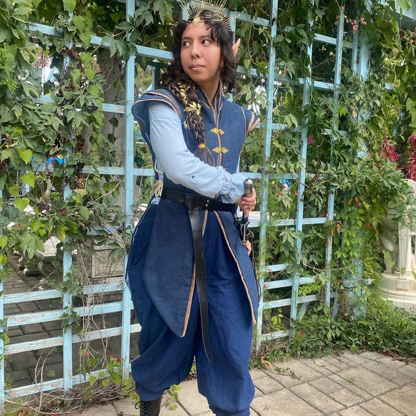 Men's Fantasy Tabard Vest With Lacing - PDF Pattern for Instant ...